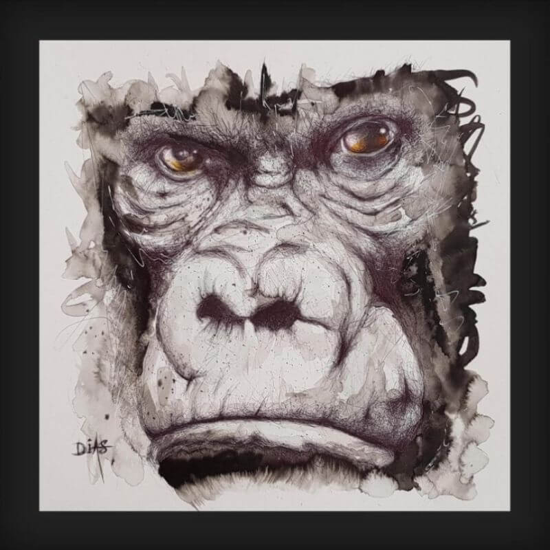 Tableau singe, adoptez un style unique | Carré d'artistes